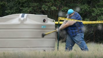 Enduraplas Water Storage Tank vs 500lb Man